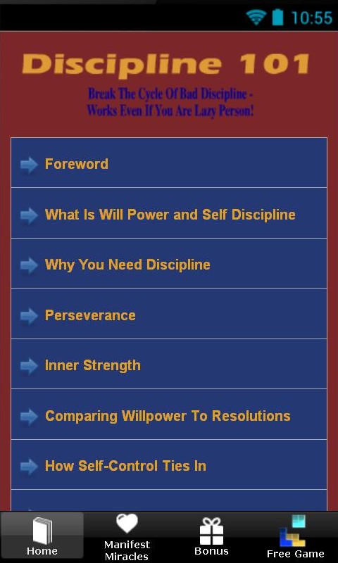 Discipline 101 - App on Amazon Appstore