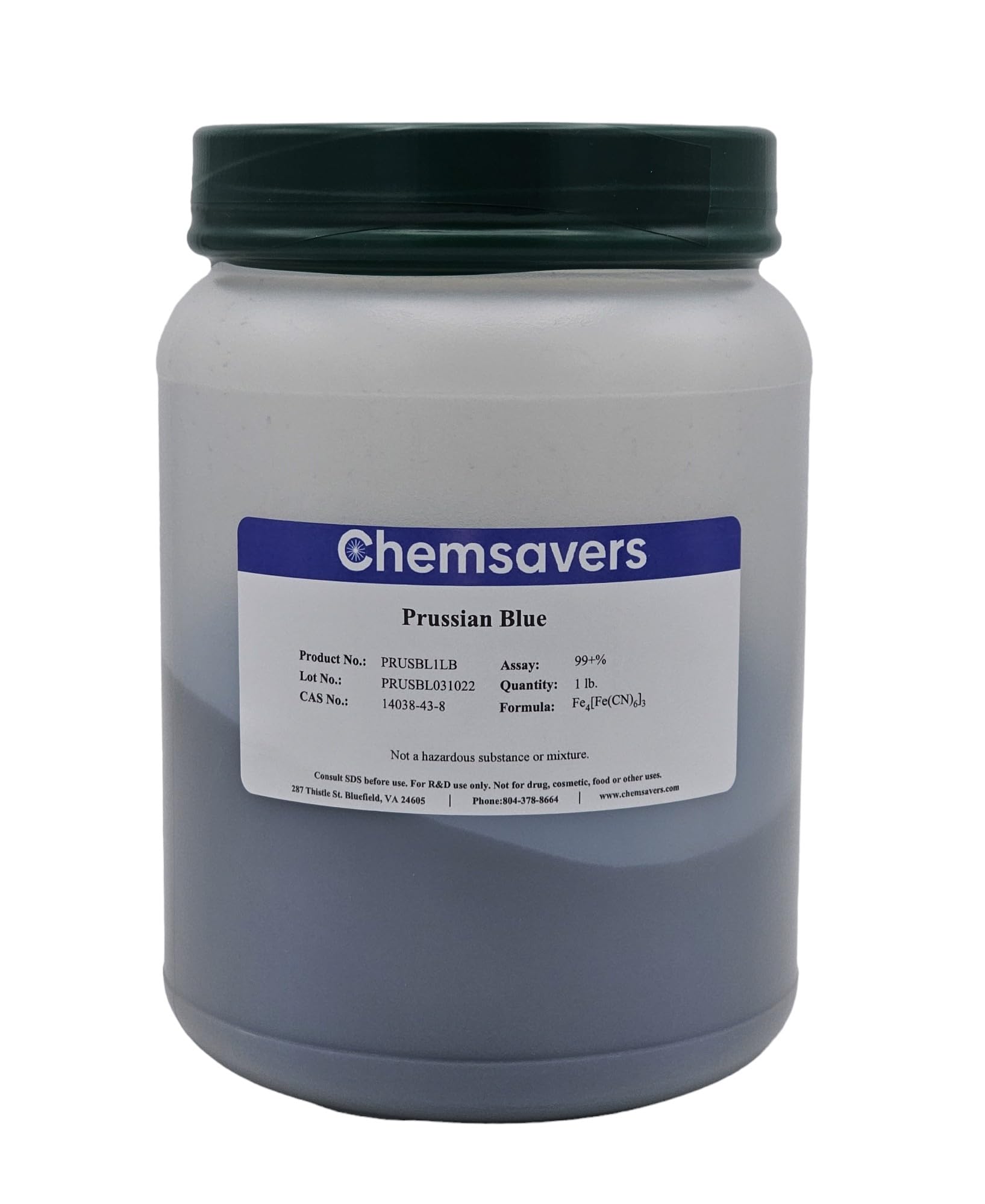 Prussian Blue, 99+%, 1 lb.: Amazon.com: Industrial & Scientific