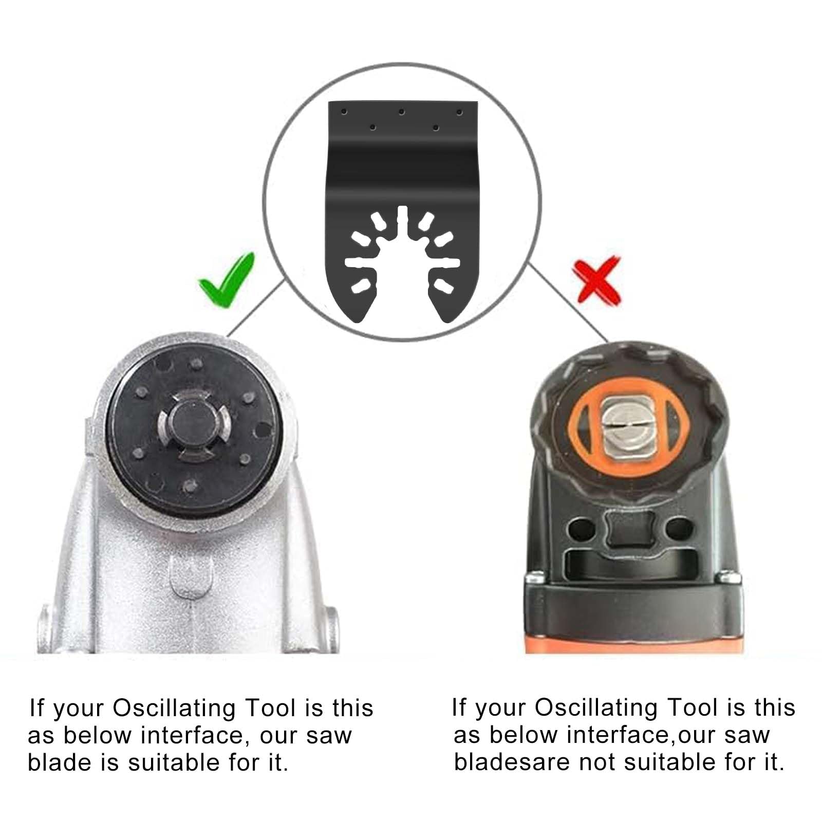 Snapklik.com : Oscillating Tool Blade 30PCS Universal Wood Metal ...