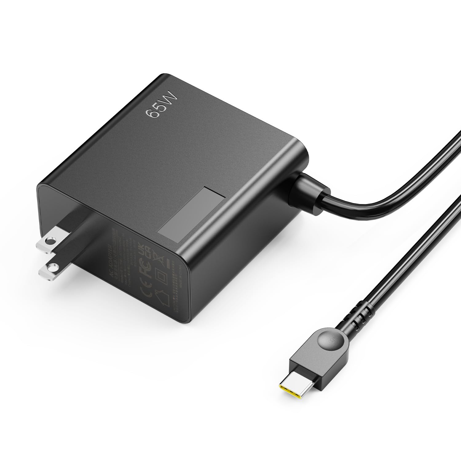 Lenovo Charger OEM New 65W USB Type C (USB-C) Laptop Charger AC Power ...