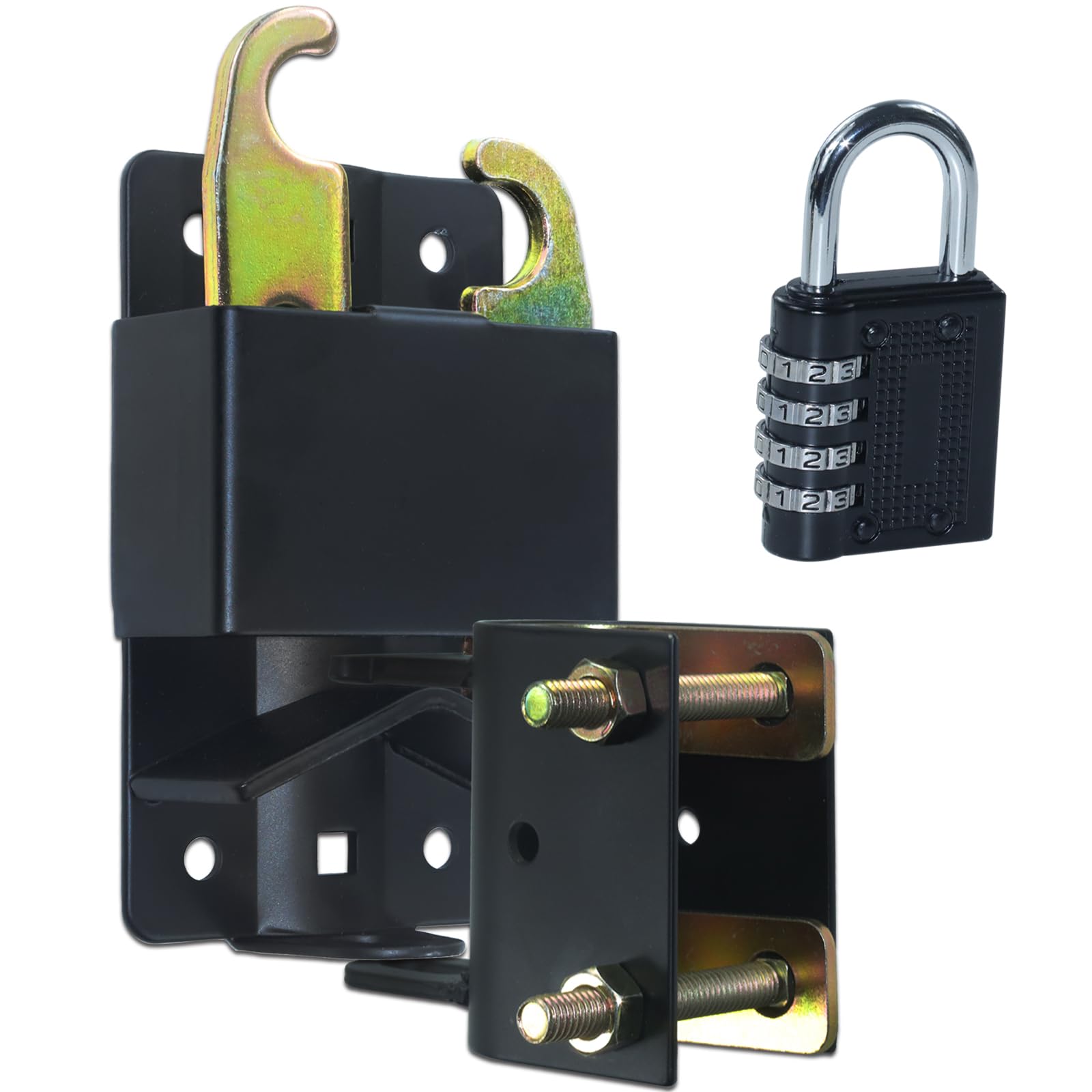 Amazon.com: GELASKA S16100700 Two Way Lockable Gate Latch for Metal ...