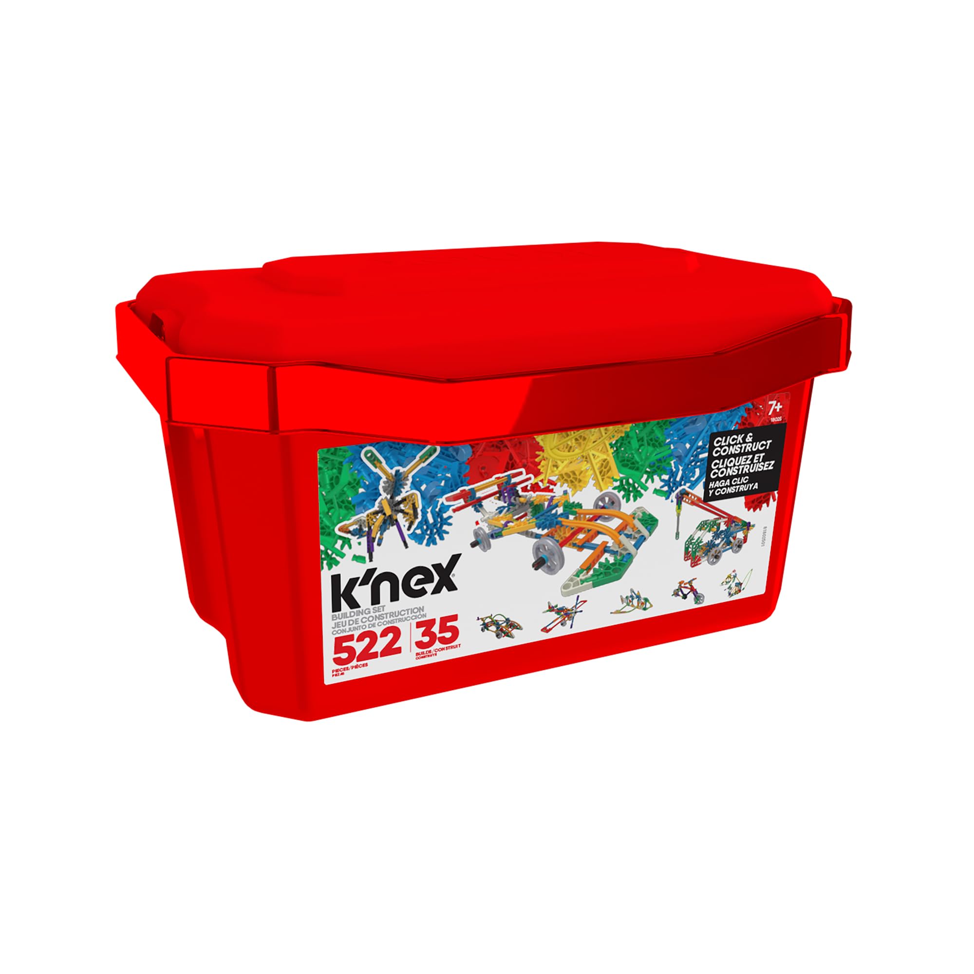 Snapklik.com : KNEX Imagine: Click & Construct Value Set 522 Pieces, 35 ...