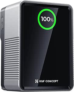 Amazon.com: K&F CONCEPT V Mount Battery 99Wh with PD100W Fast Charging ...