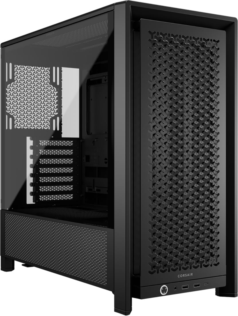 NZXT H5 Flow - Compact ATX Mid-Tower PC Gaming Case - High Airflow - 2 ...