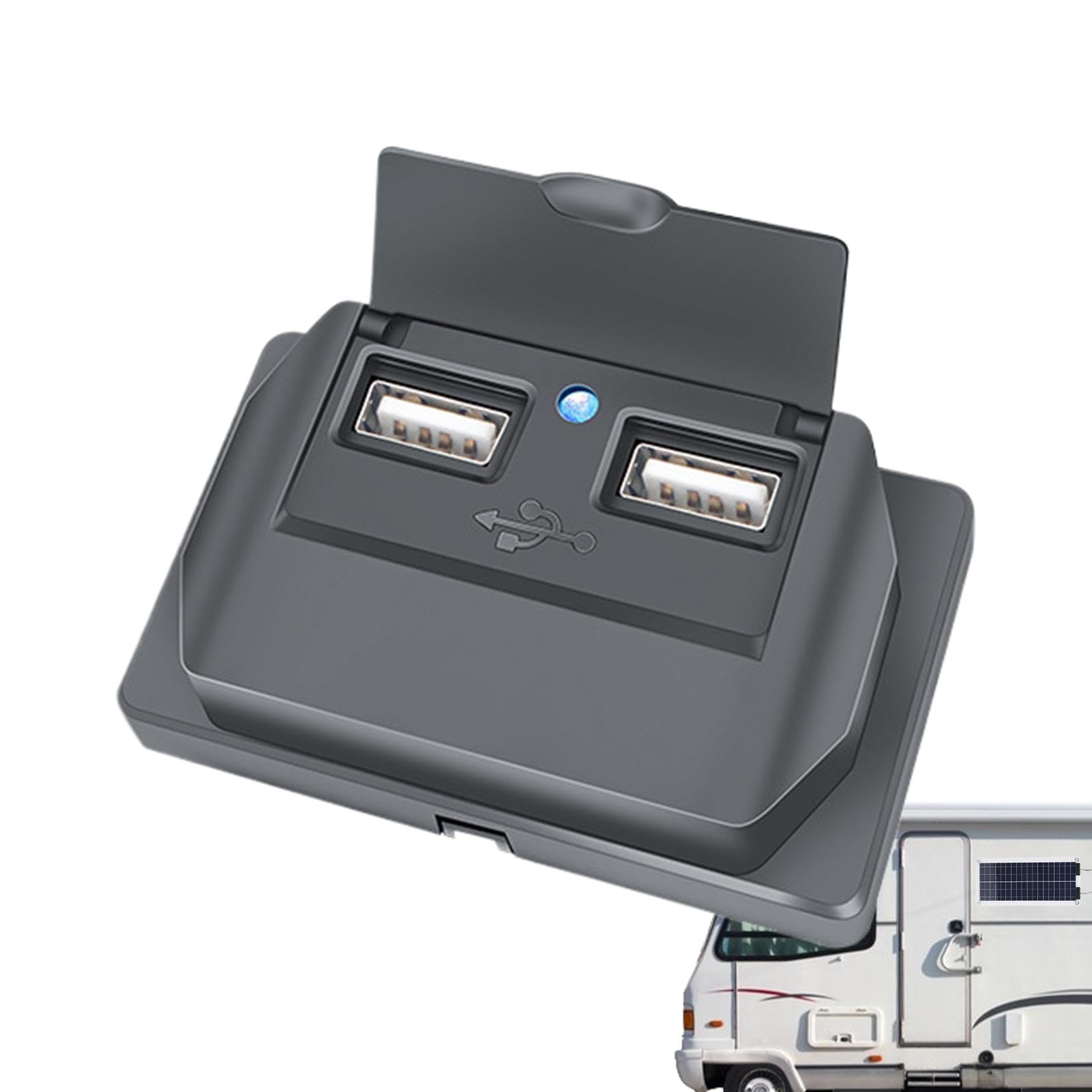 Amazon.co.jp: 12V USB ポート、RV USB コンセント 12V ウォール マウント | 3.1A 小型 RV USB ...