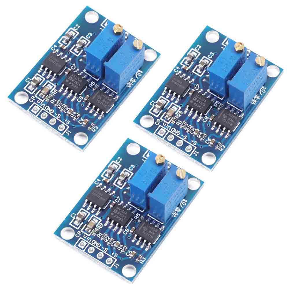 3pcs Millivolt Microvolt Voltage Amplifier Module AD620 Instrumentation ...