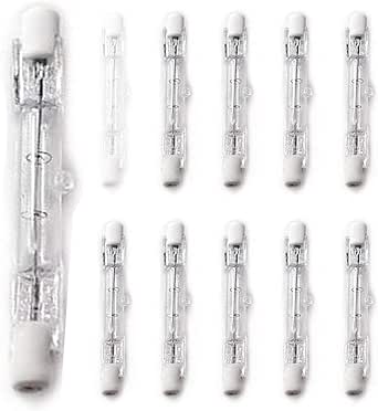 eTopLighting (10) Bulbs, J Type 118mm Double Ended T3 Halogen Light ...