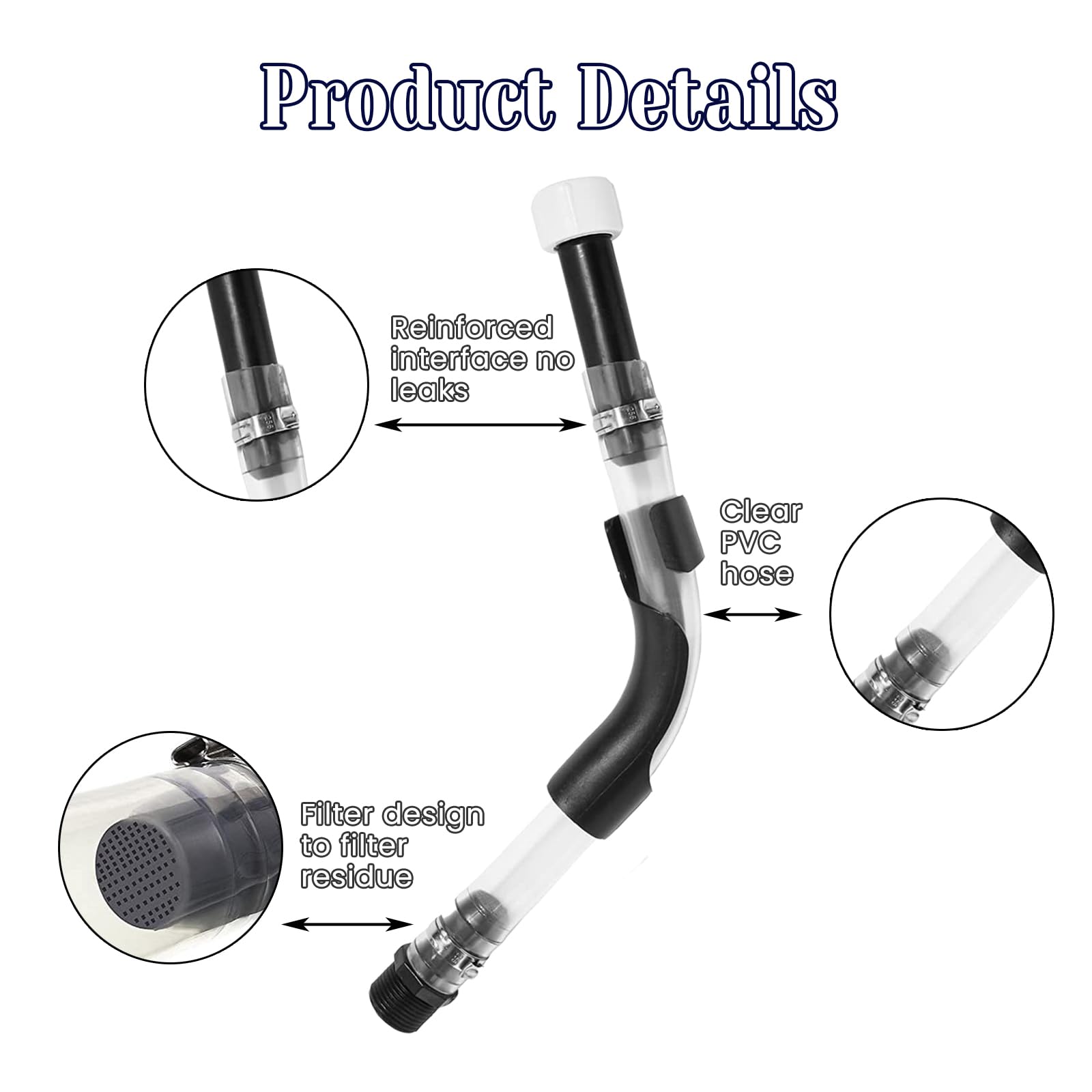 Snapklik.com : PAWFECTJEE 2 Sets Of Racing Fuel Filler Hose Kits - Includes 5 Gallon Neck Hose