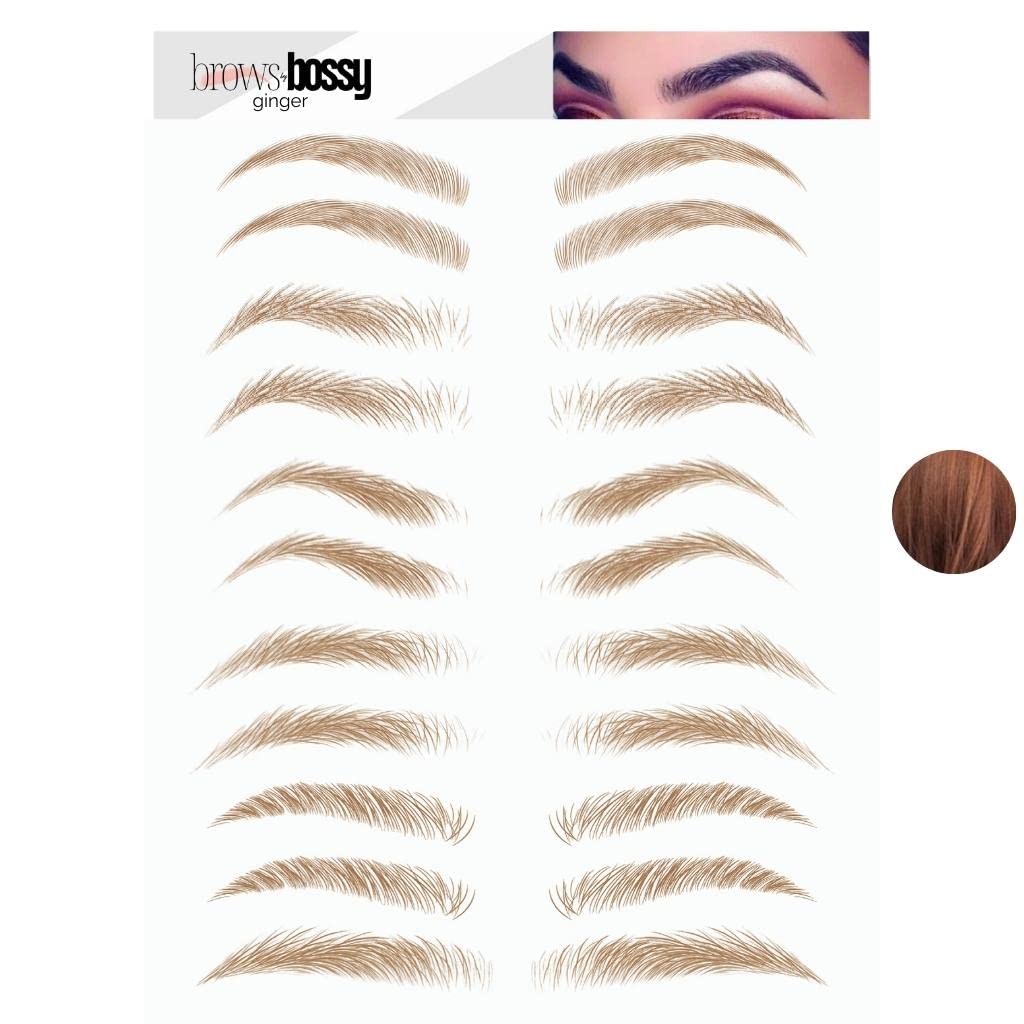 Amazon.com : Brows by Bossy Variety Styles Temporary Eyebrow Tattoos ...