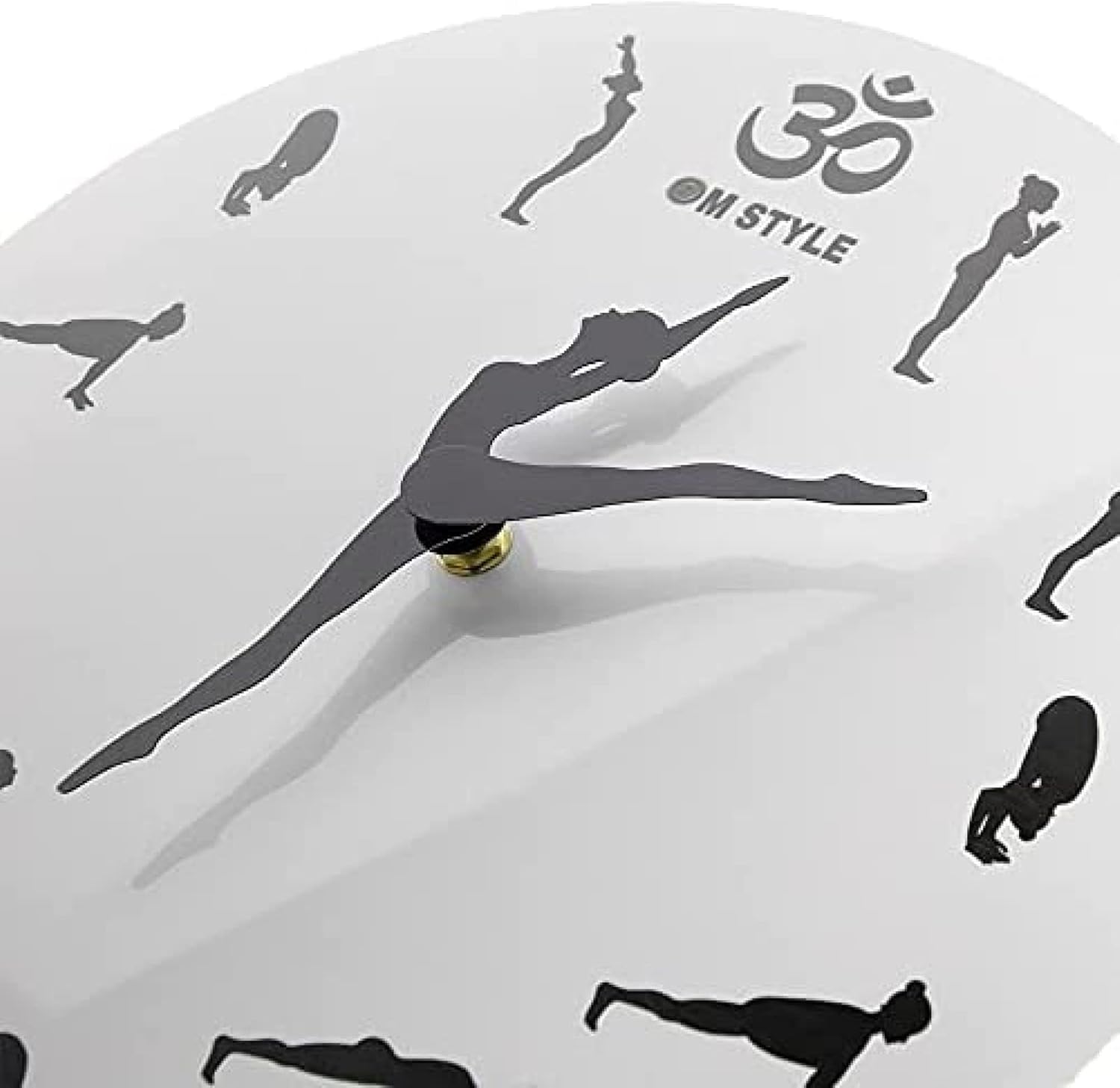 Modern Wall Clock Creative Ballerina Dancer Clock Yoga Healthy Sports ...