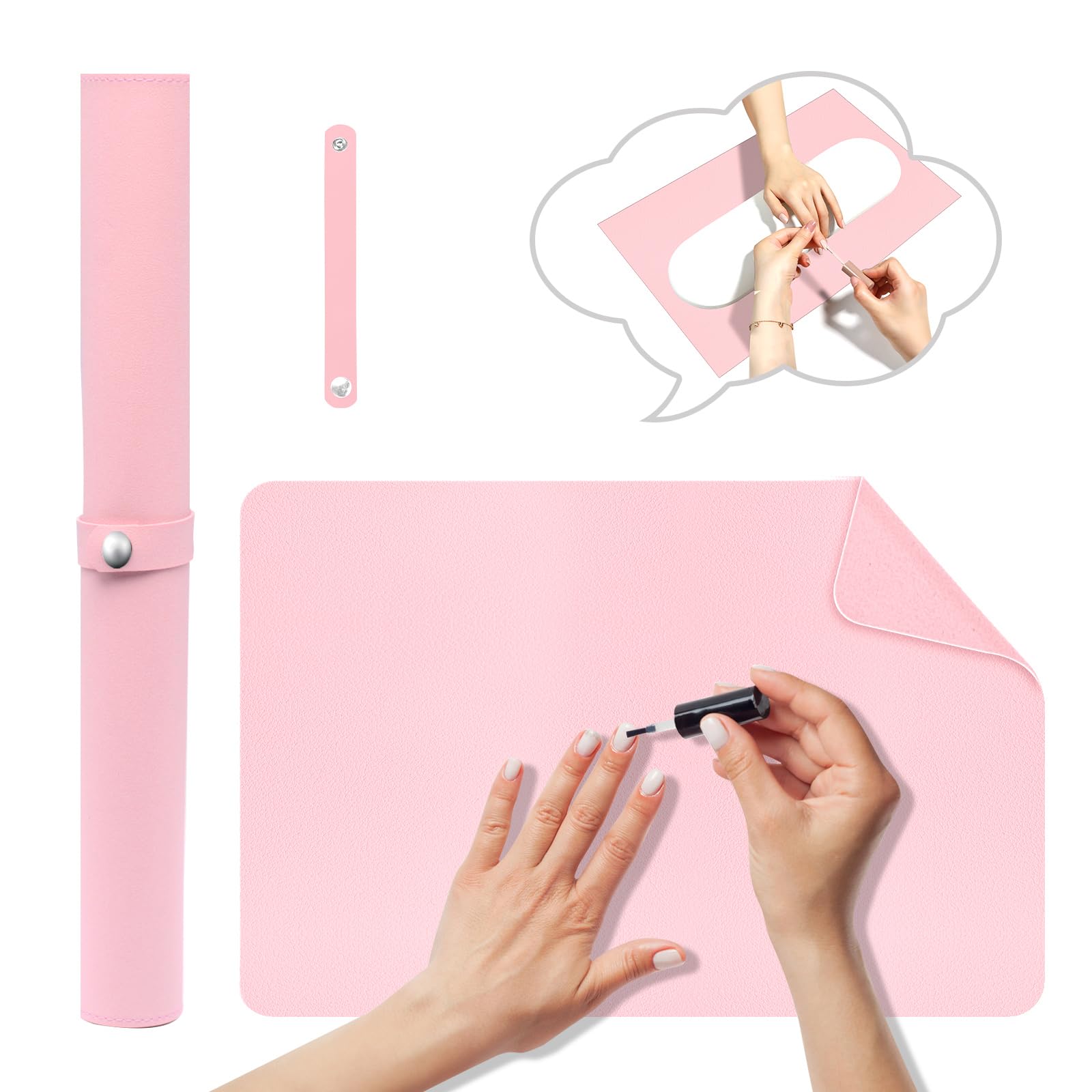 Amazon.com: Nail Art Table Mat,Foldable Nail Arm Rest Pad for Nails ...