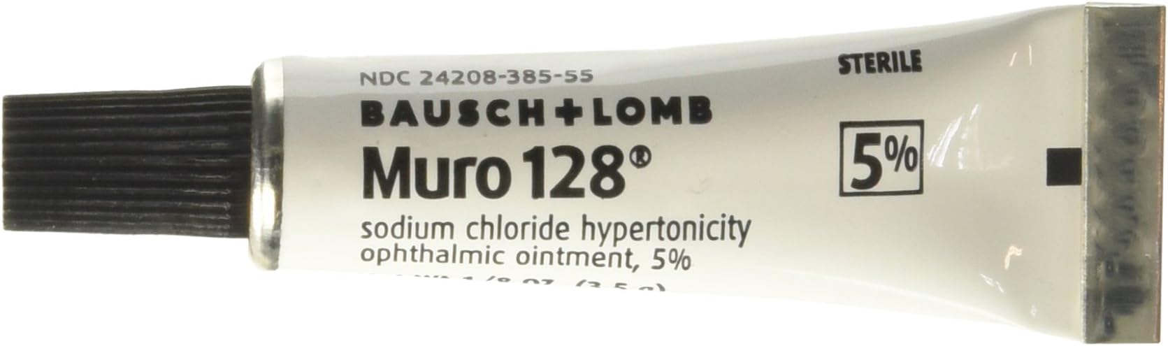 Amazon.com: Muro 128 Sterile Ophthalmic 5 Percent Ointment,Twin Pack ...
