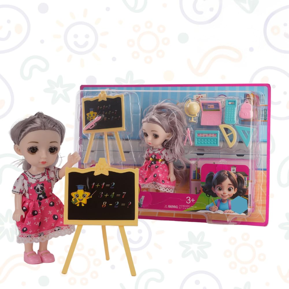 ToyMagic School Teacher Doll | Interactive Classroom Playset with ...