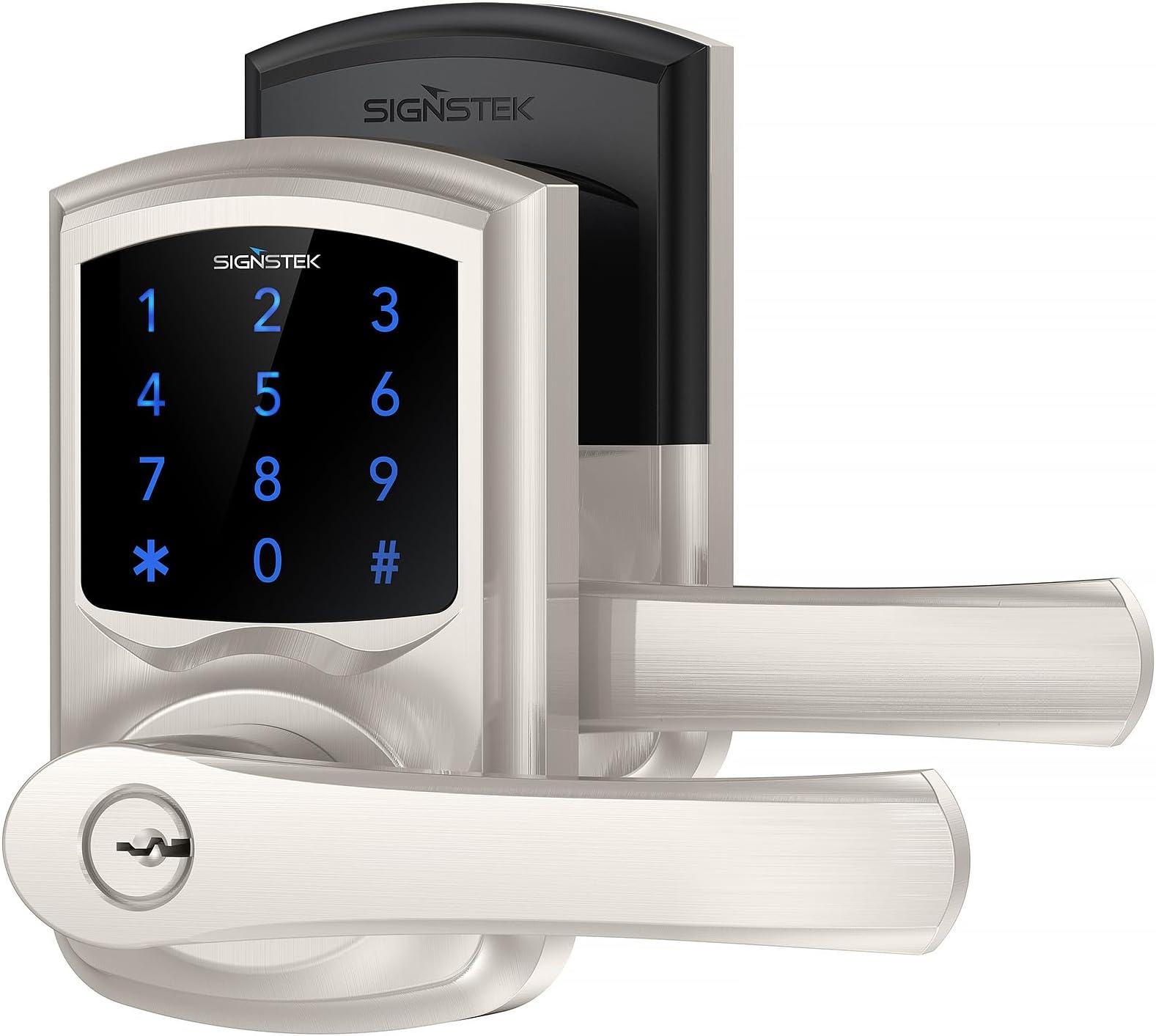 Schlage Satin Nickel Steel Electric Touch Screen Entry Lock - Amazon.com