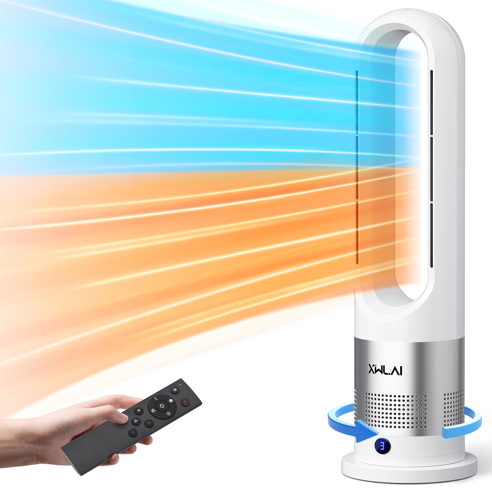 Amazon.com: Bladeless Heater and Fan Combo, 26 inch Heater and Cooler ...