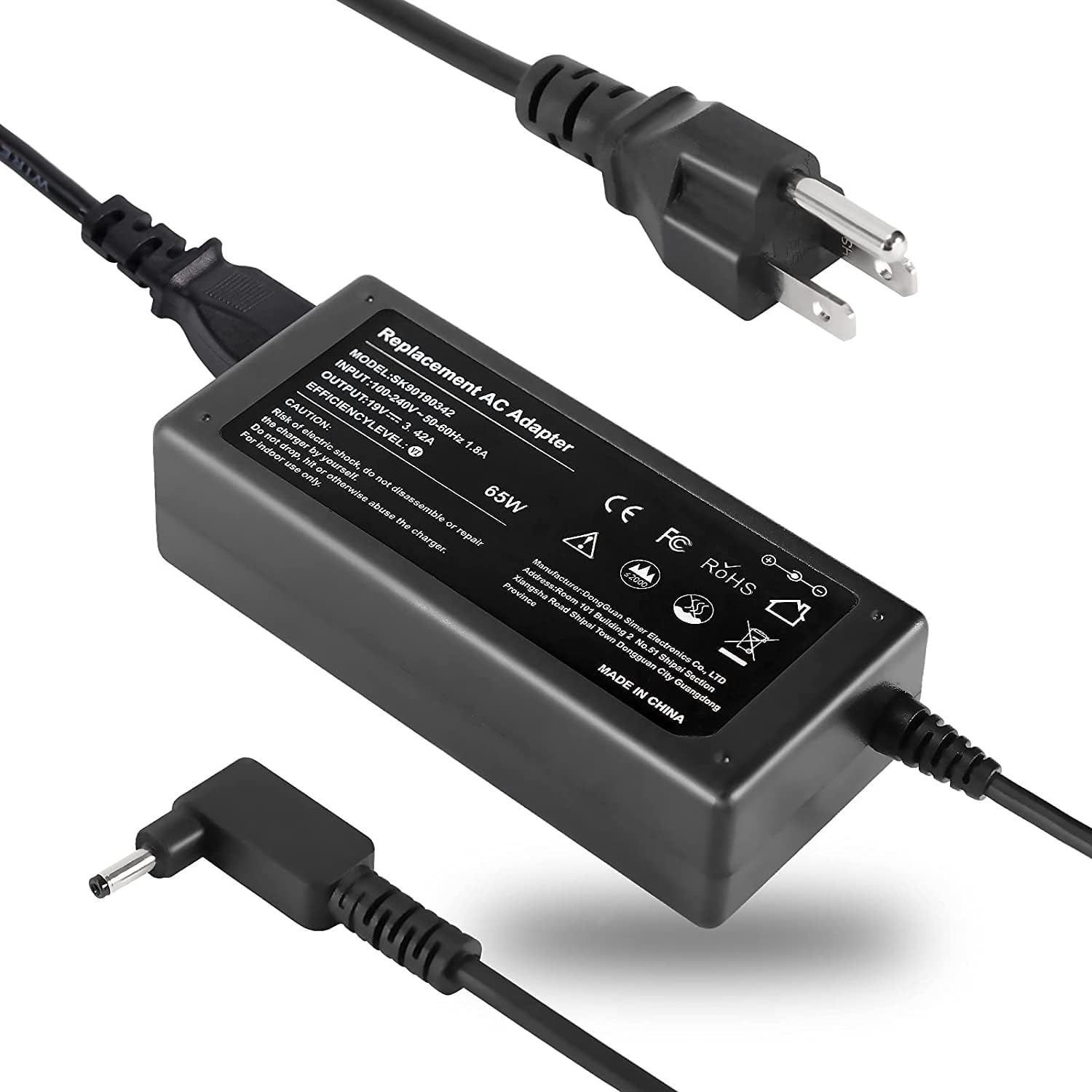 Amazon.com: Genuine 65W 19V 3.42A AC Adapter PA-1450-26 Laptop Charger ...