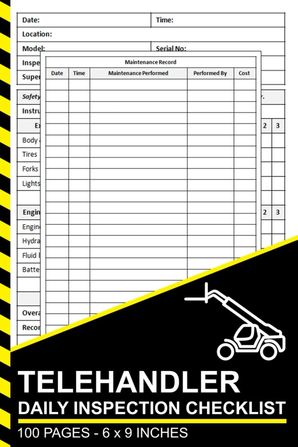Telehandler Daily Inspection Checklist: Telehandlers Pre-Use Inspection ...