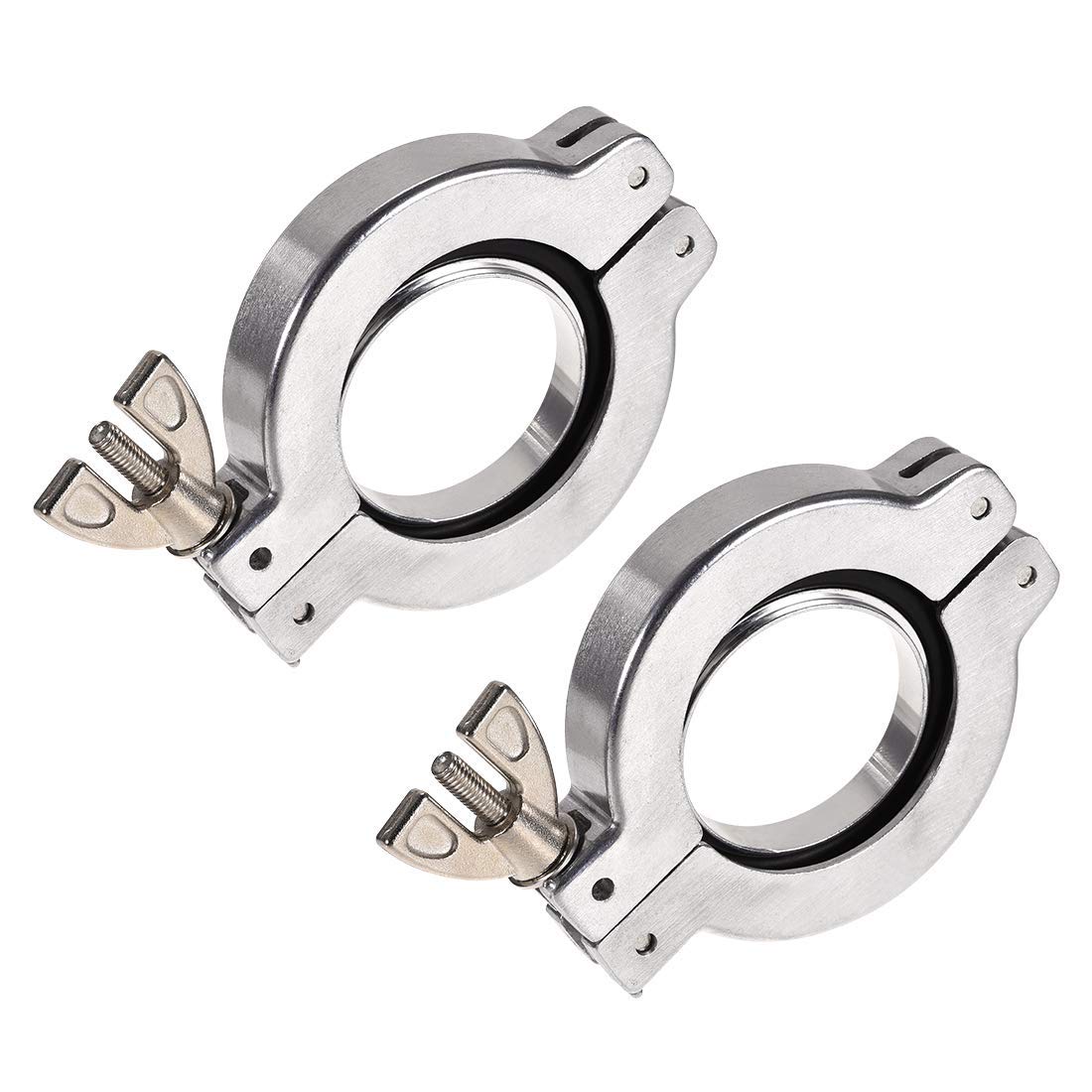2 Stück Sanitär Tri-Clamp 68 mm x 46 mm KF40 Single Pin Tri Clamp ...