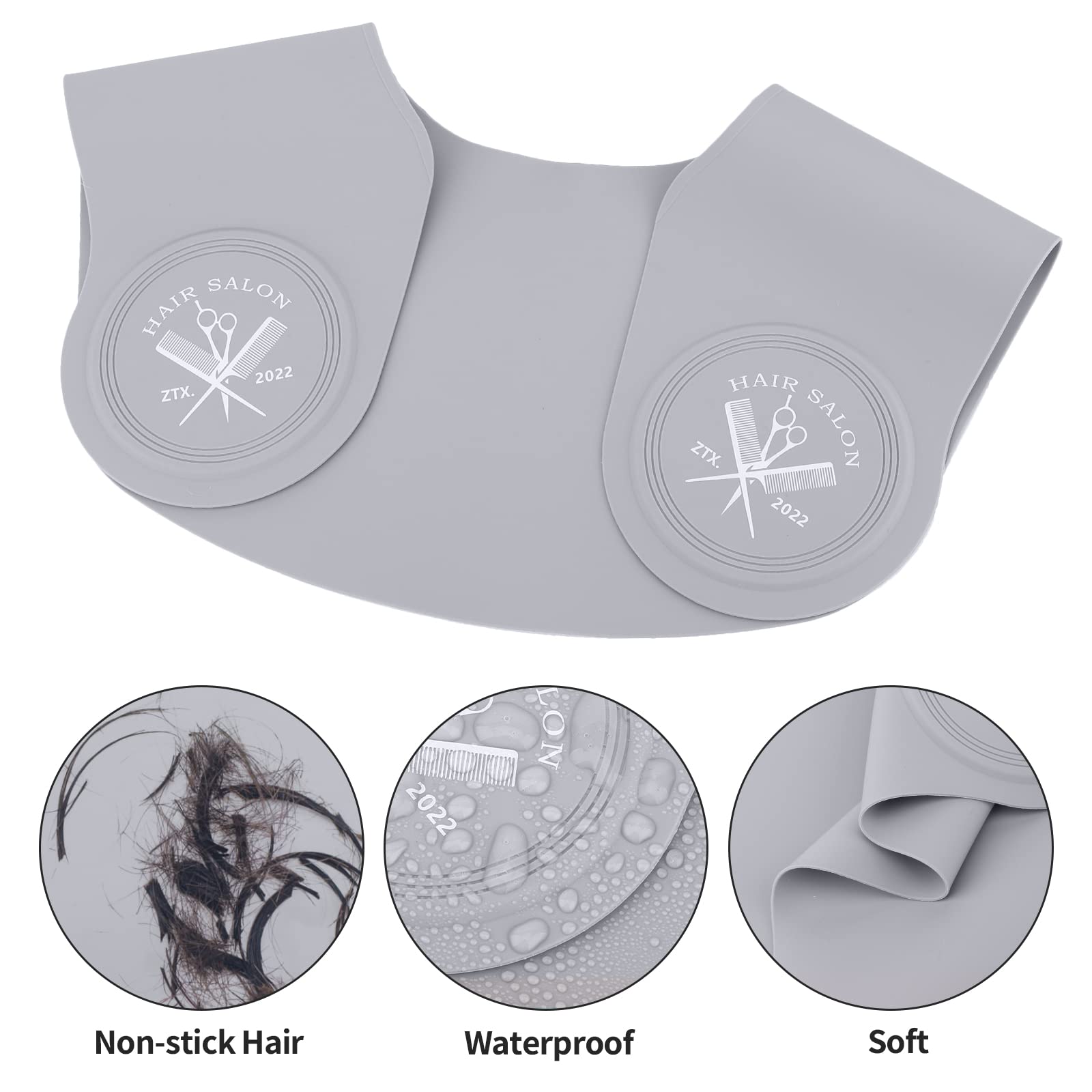 Snapklik.com : Hair Cutting Collar, Silicone Hair Dye Collar Neck Wrap ...