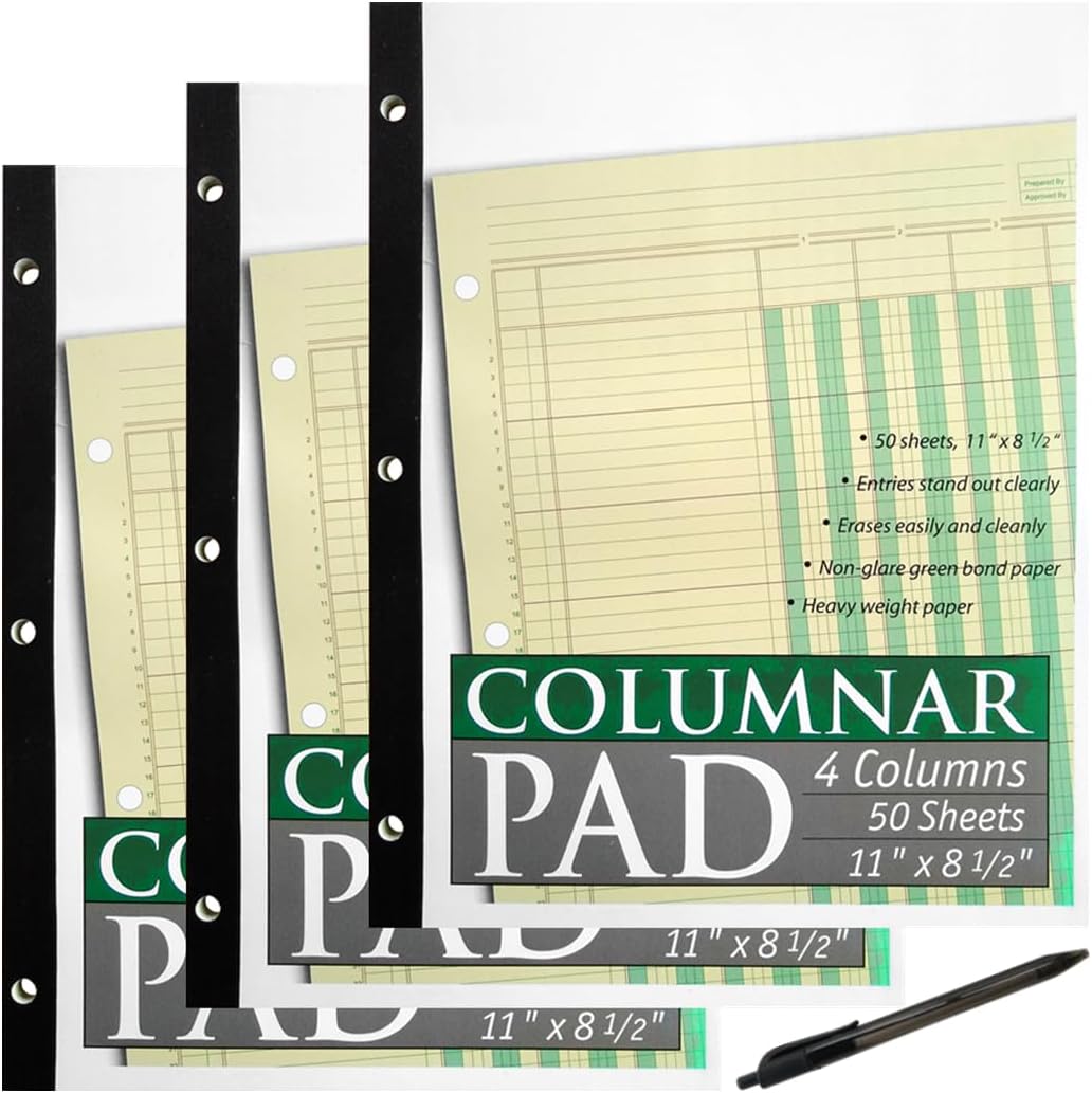 Amazon.com : JUSTHANGIN' Columnar Pad, 4 Columns, Designed in the USA ...