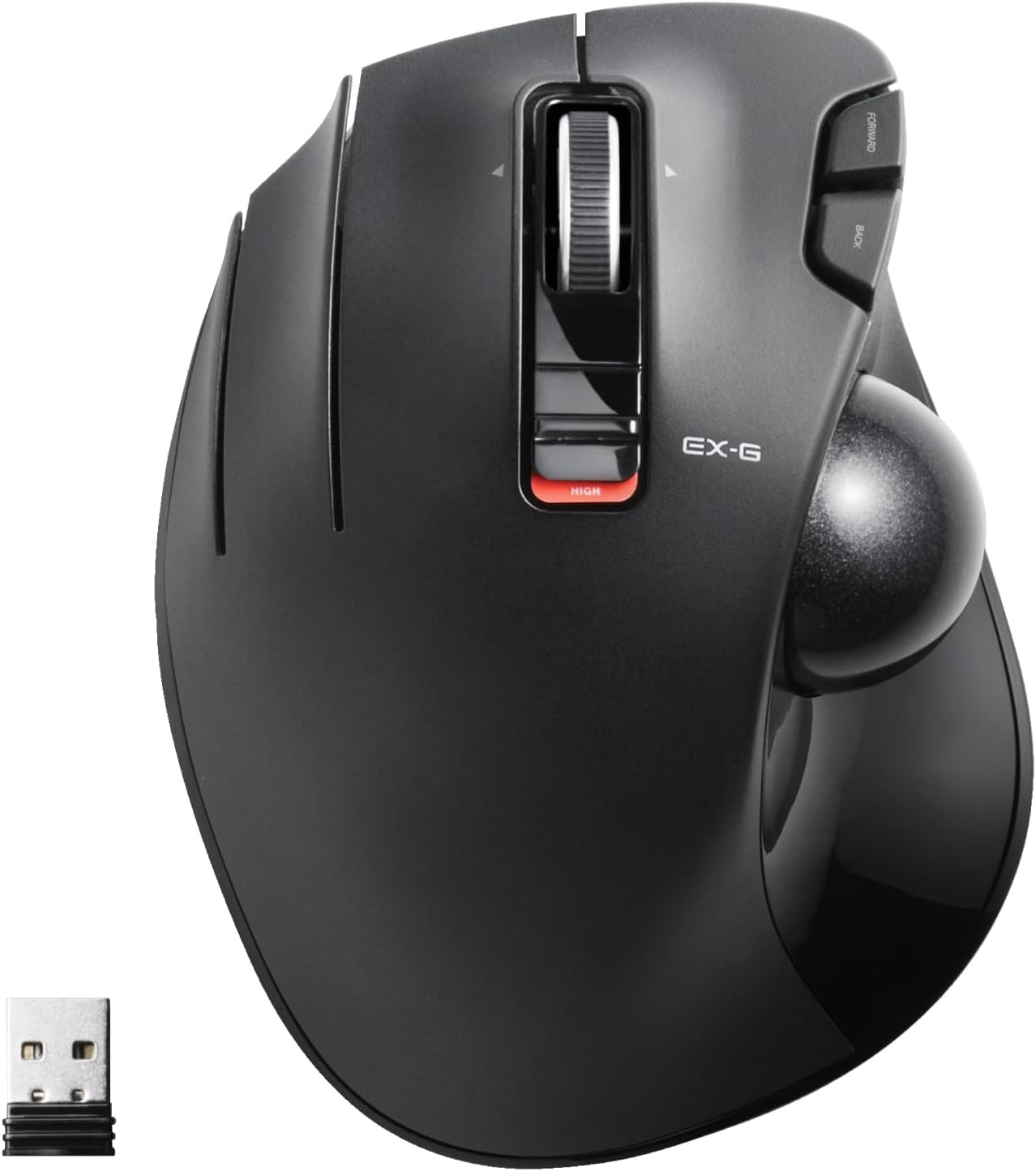 Elecom M-XT4DRBK Mouse inalámbrico con Rueda de Desplazamiento para ...