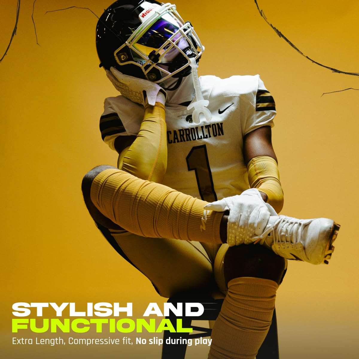 Snapklik.com : We Ball Sports Football Leg Sleeves Calf Compression For ...