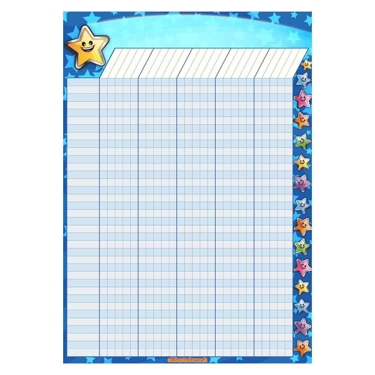 A2 Superstar Durable Incentive Star Reward Classroom Wall Chart ...
