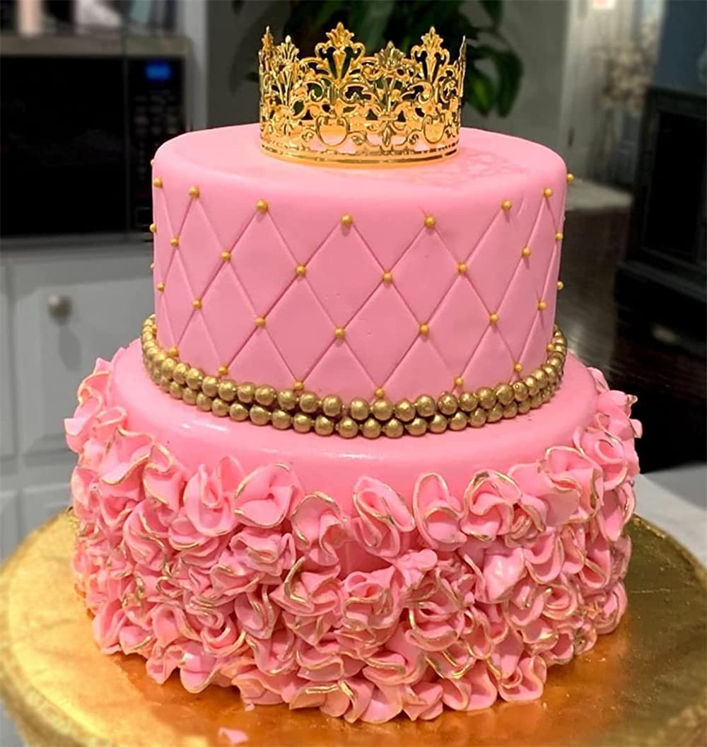Crown Cake Topper ELECDON Vintage Tiara Crown Cake Topper Baby Shower crown-cake-topper-elecdon-vintage-tiara-crown-cake-topper-baby-shower