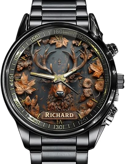 Amazon.com: Love Hunting Life Watch, Personalized Stunning Deer Hunting ...