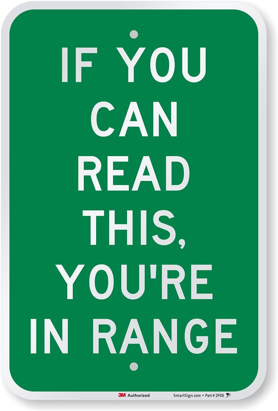 Amazon.com: "If You Can Read This, You're In Range" Shooting Range Sign ...