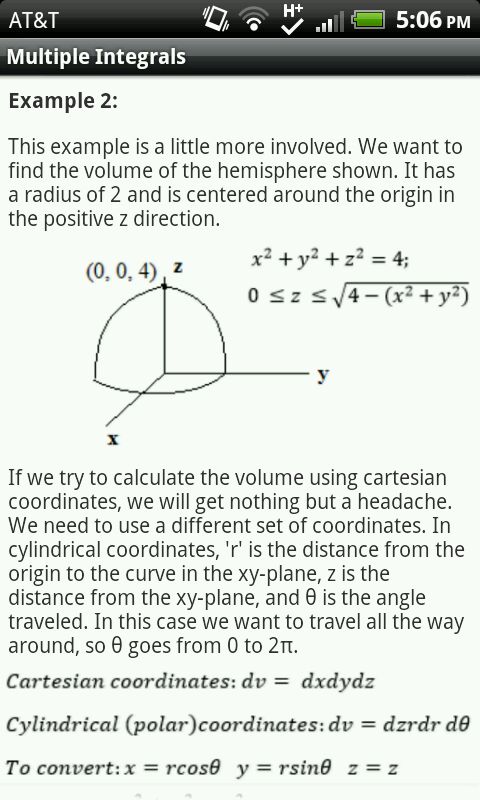 Calculus Reference Lite - App on Amazon Appstore