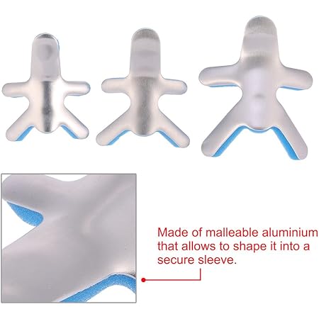 Amazon.com: Healthstar Padded Frog Type Finger Splint, Medium : Health ...