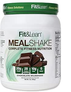 Amazon.com: Fit & Lean Meal Shake Meal Replacement with Protein, Fiber ...