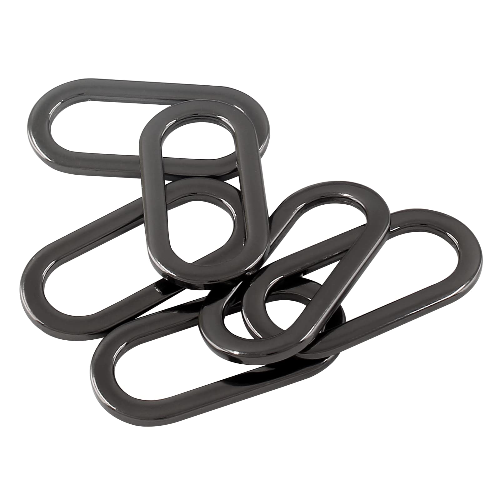 Snapklik.com : Unlorspy 6 Pcs Metal Oval Rings Buckles 1 Inch /25mm ...