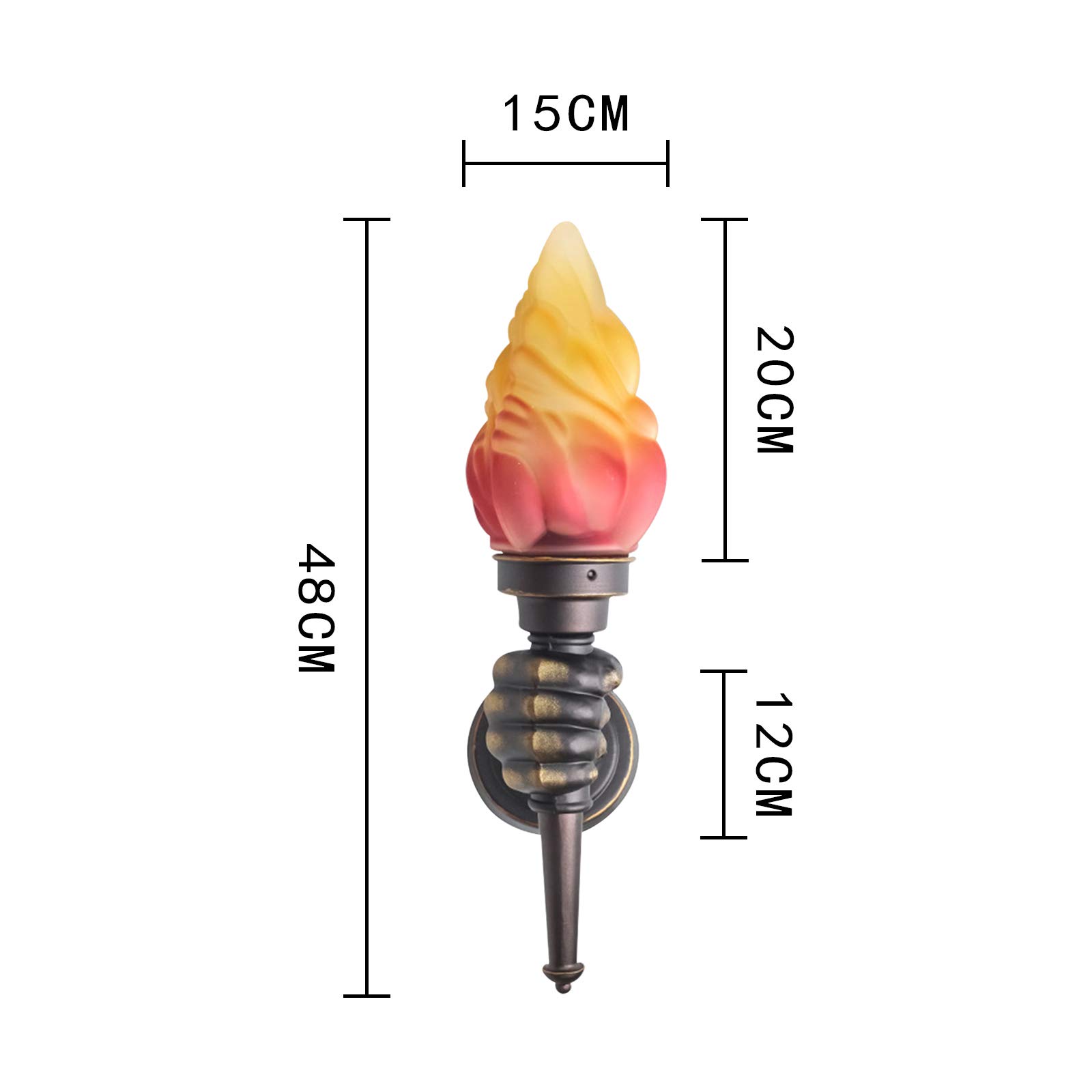 Fake Flame Outdoor Wall Lighting Solar Wall Lights Outdoor