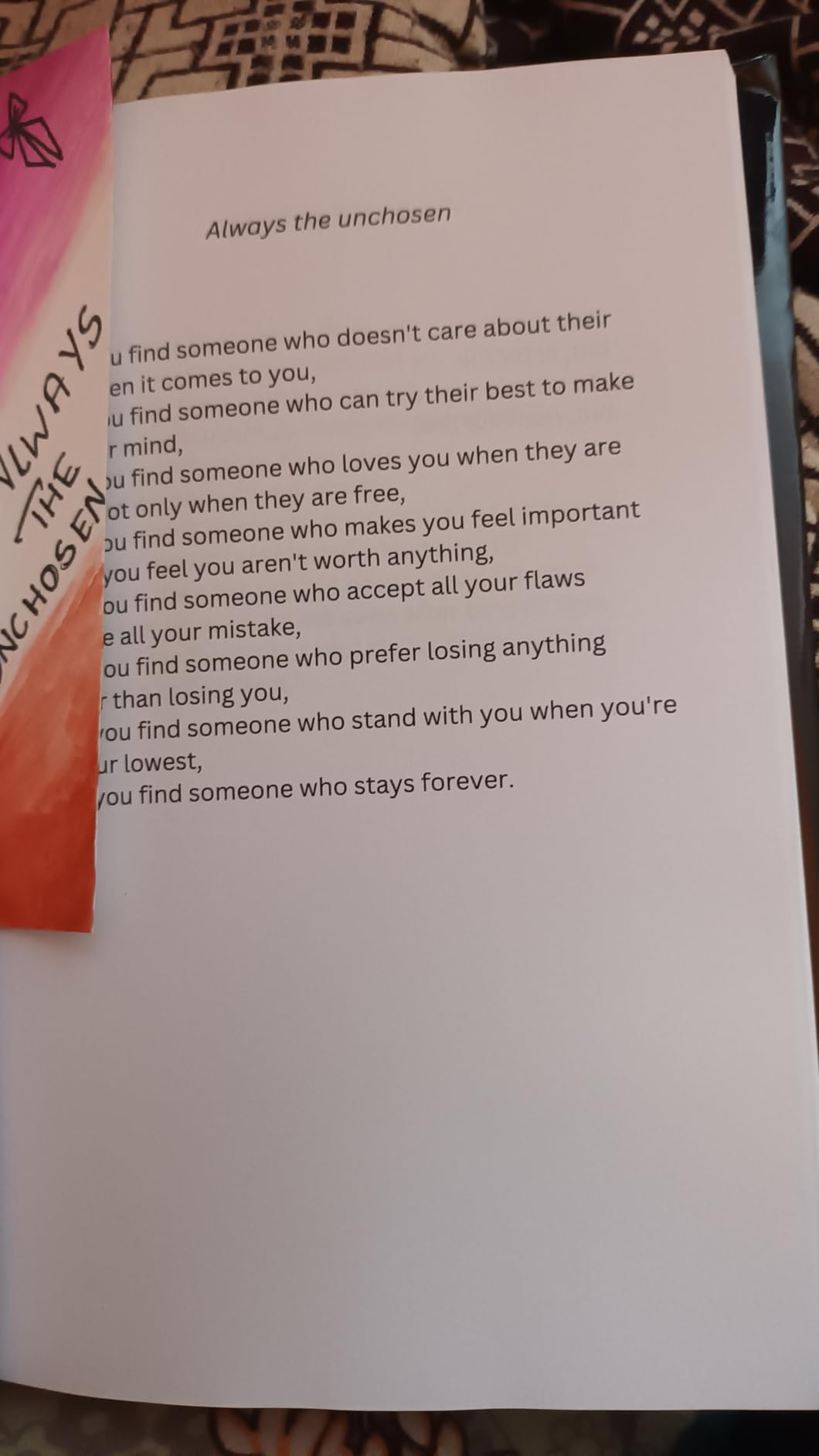 Always The Unchosen: All those unsaid feelings : Amina Sartaj: Amazon ...