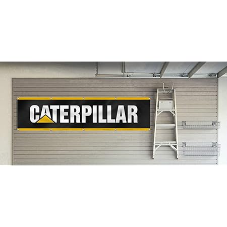 Amazon.com : RARELEMON Caterpillar Banner Flag Cat Diesel Power ...