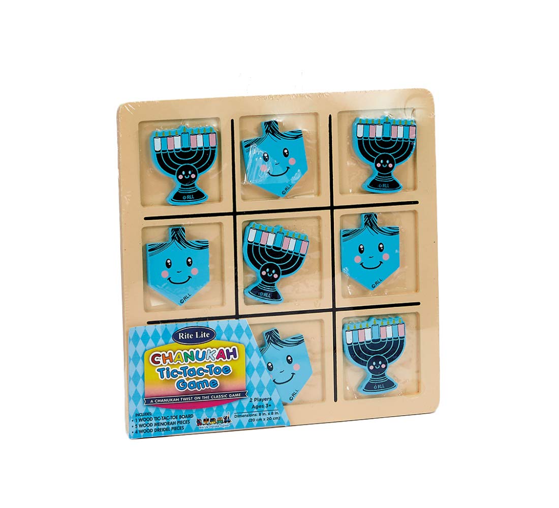 Amazon.com: Rite Lite Hanukkah Tic Tac Toe Game - Jewish Board Game ...