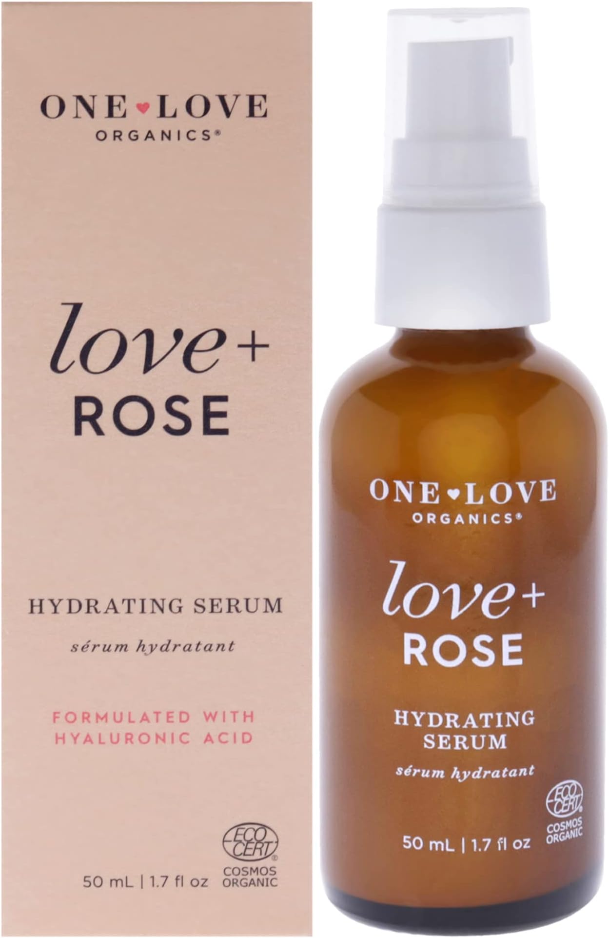 Amazon.com: One Love Organics Love Plus Rose Hydrating Serum Women 1.7 ...
