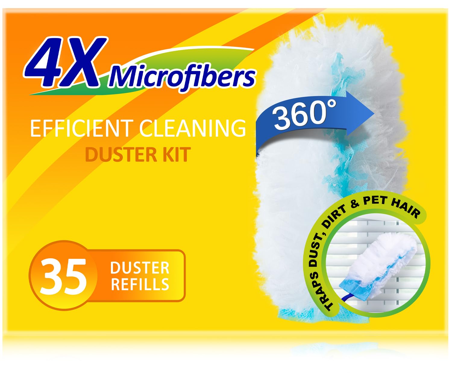 Amazon.com: 35 Duster Refills for Swiffer, Duster Refills Kit with & 2 ...