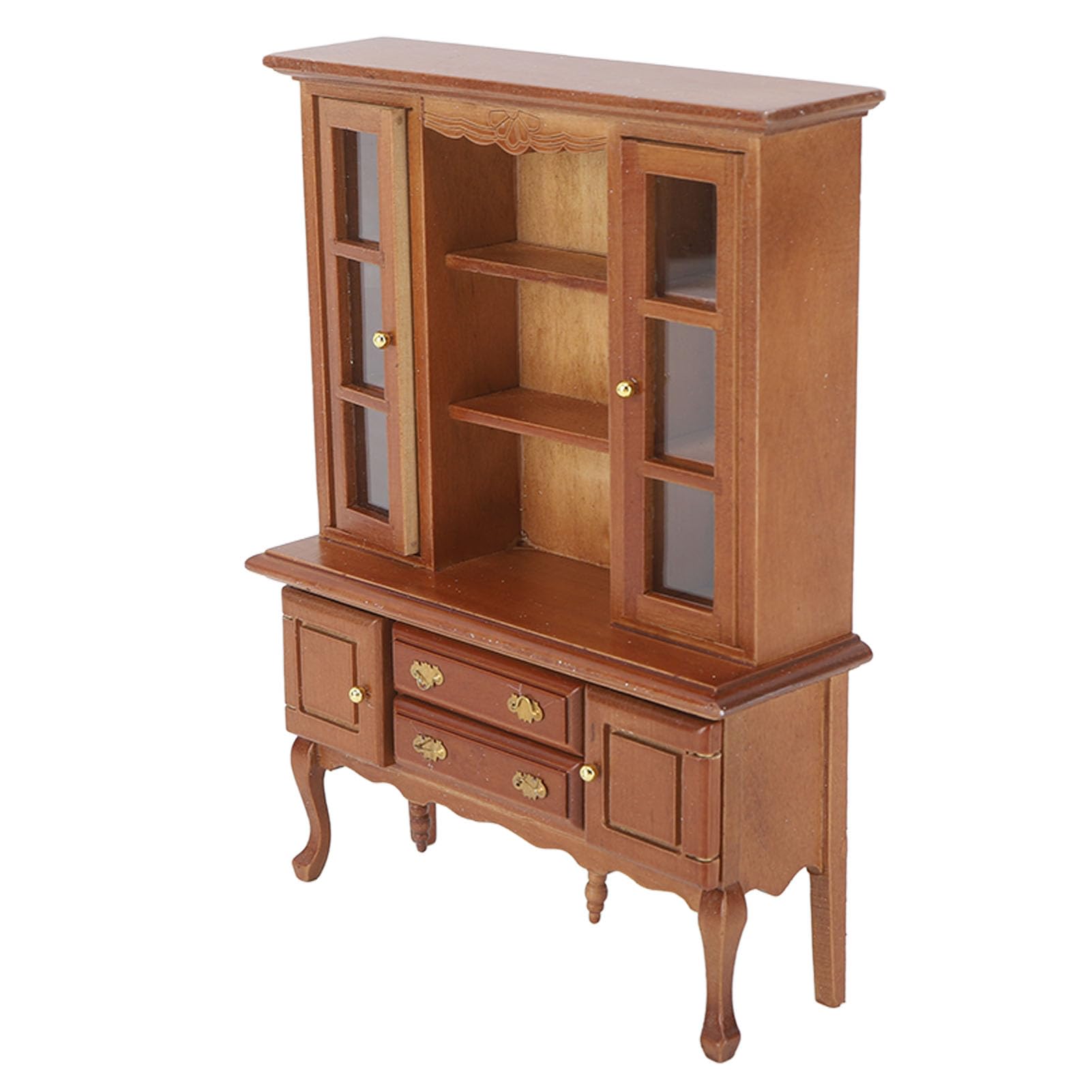 Amazon.com: VBESTLIFE Dollhouse Furniture Cabinet, 1:12 Scale Wooden ...