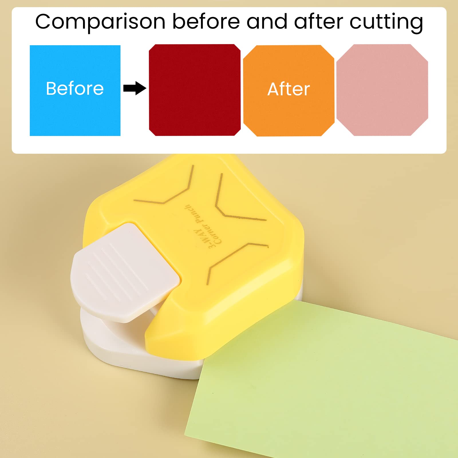 Snapklik.com : MyArTool 3 In 1 Chamfer Corner Punch, 3 Way Craft Paper ...