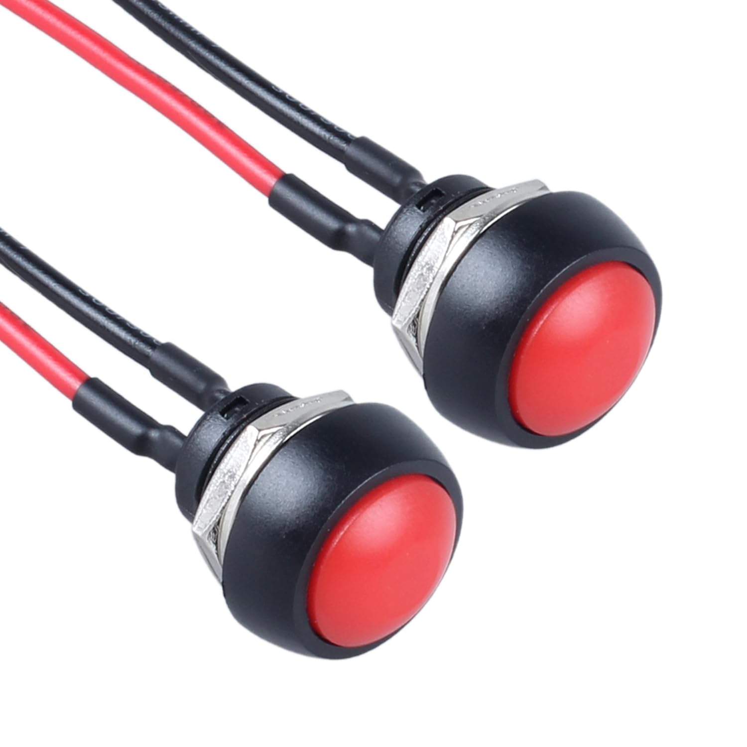 Snapklik.com : DMWD 2-Pack 12mm Momentary Push Button Switch Mini Round Switch