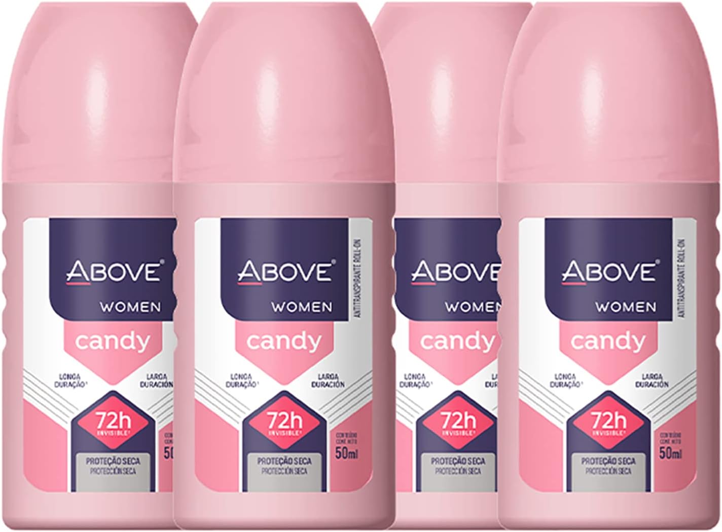 Amazon.com : ABOVE Roll-On Deodorant Set, Classic Candy, 4 Pcs - 72 ...