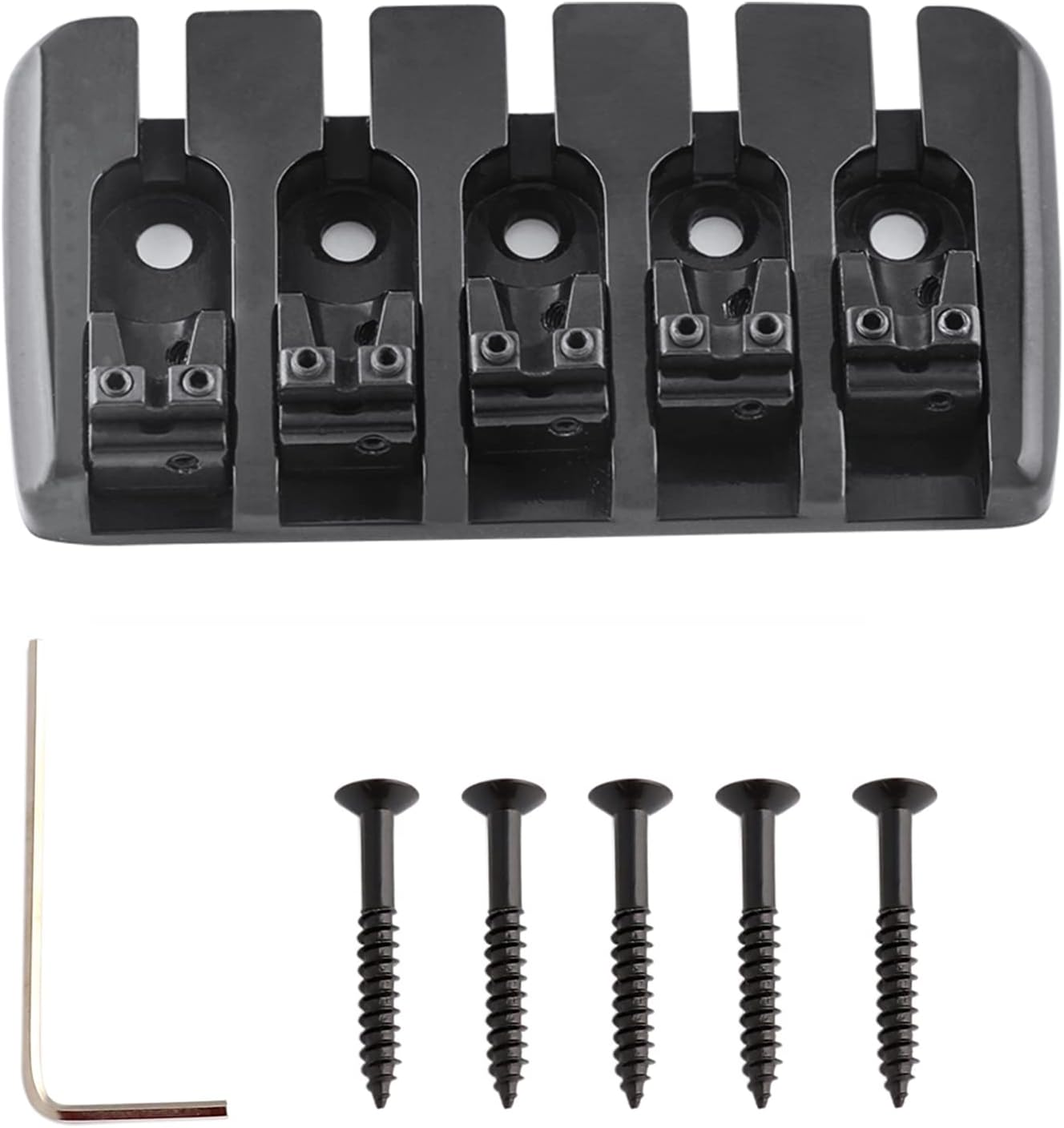 Amazon.com: Fender HiMass 5-String Bass Narrow Bridge Assembly with ...