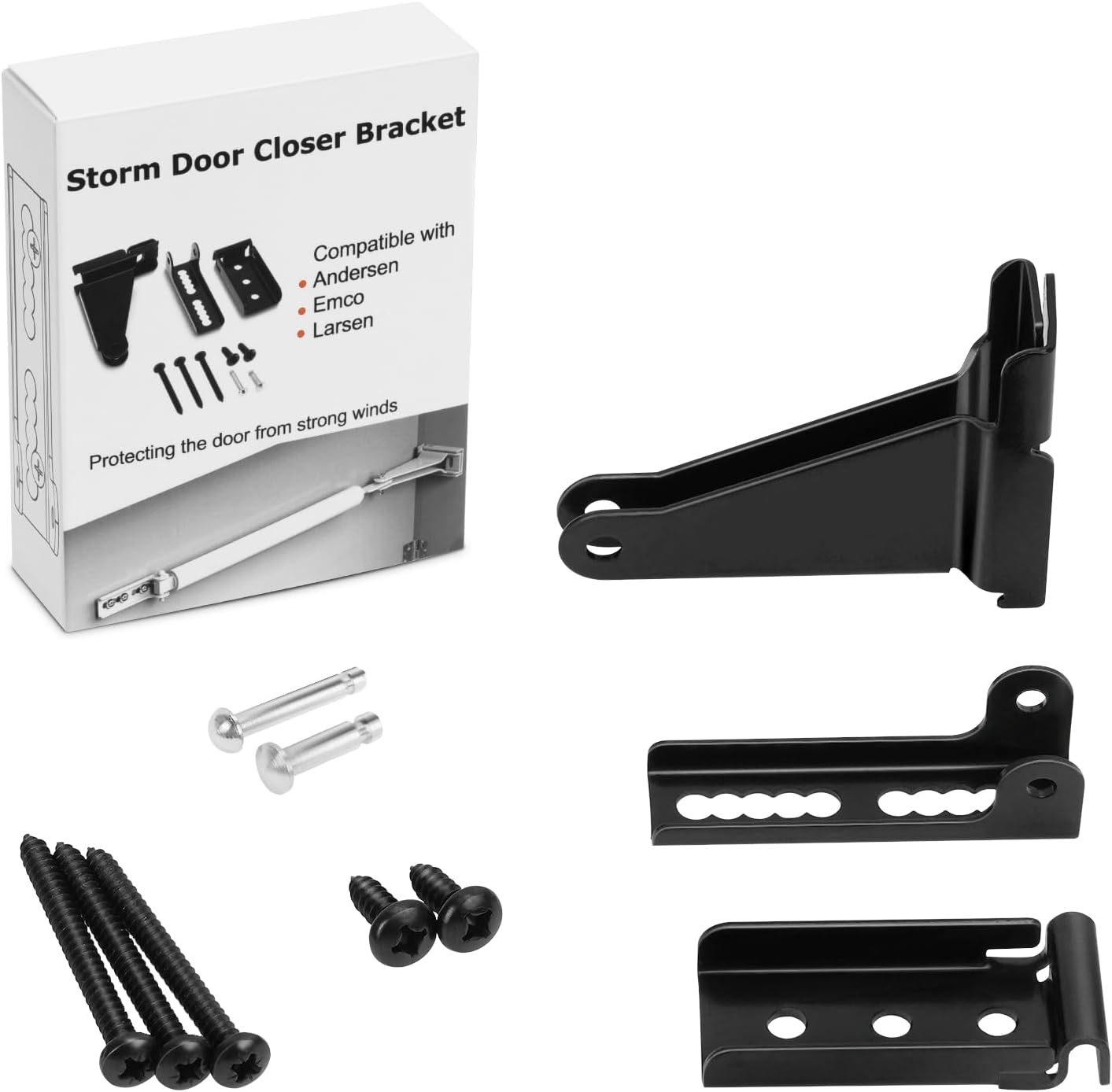 Screen Door Closer Kit, Storm Door Replacement Parts Compatible with ...