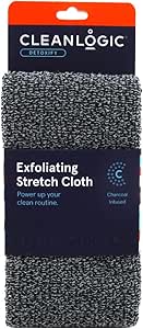 Amazon.com: Clean Logic Detox Charcoal Purifying Stretch Wash Cloth ...