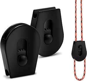 Amazon.com: 12 PCS Plastic Wheeled Cord Locks for Drawstring,Bungee E ...