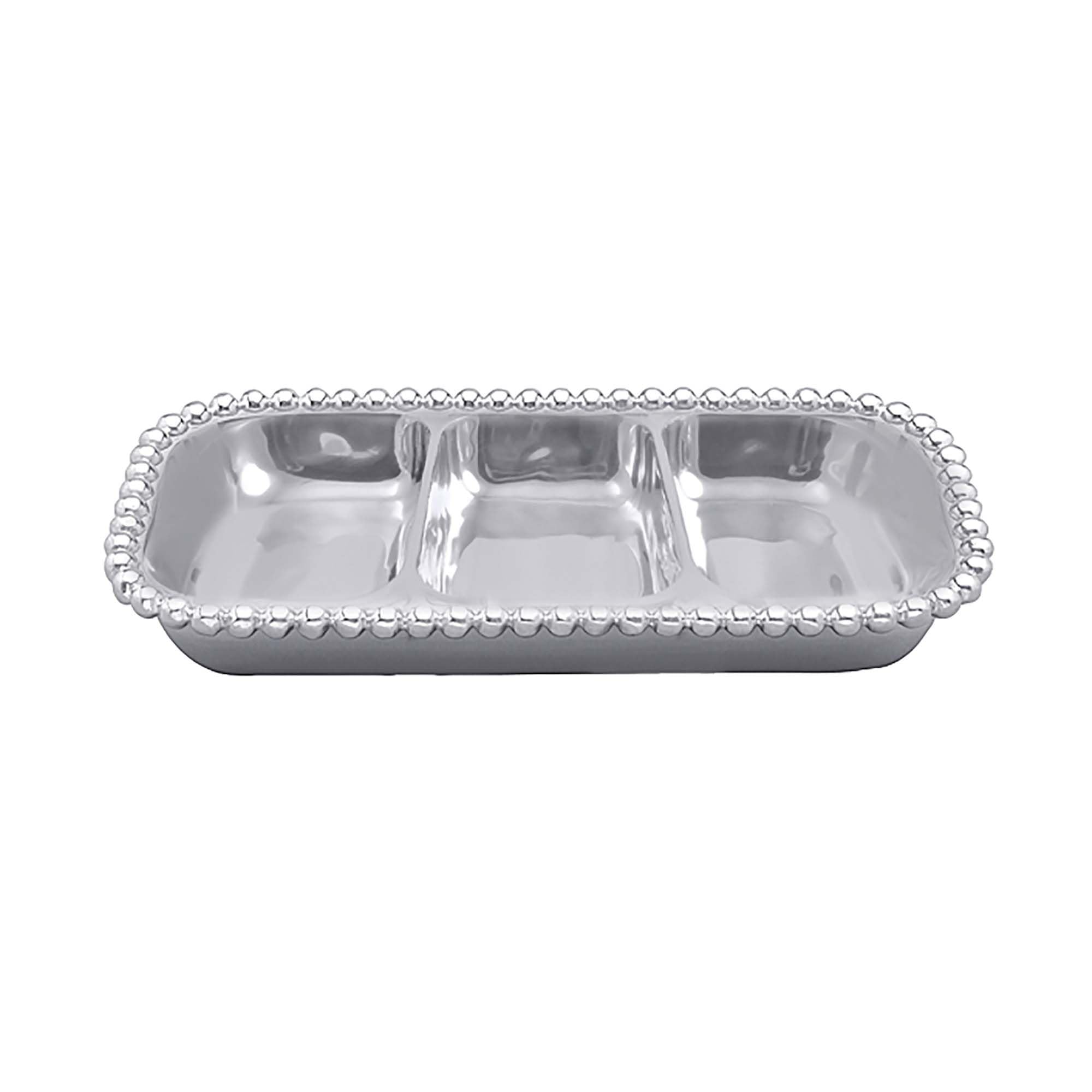 Amazon.com: Mariposa Pearled Small 3-Section Server : Home & Kitchen