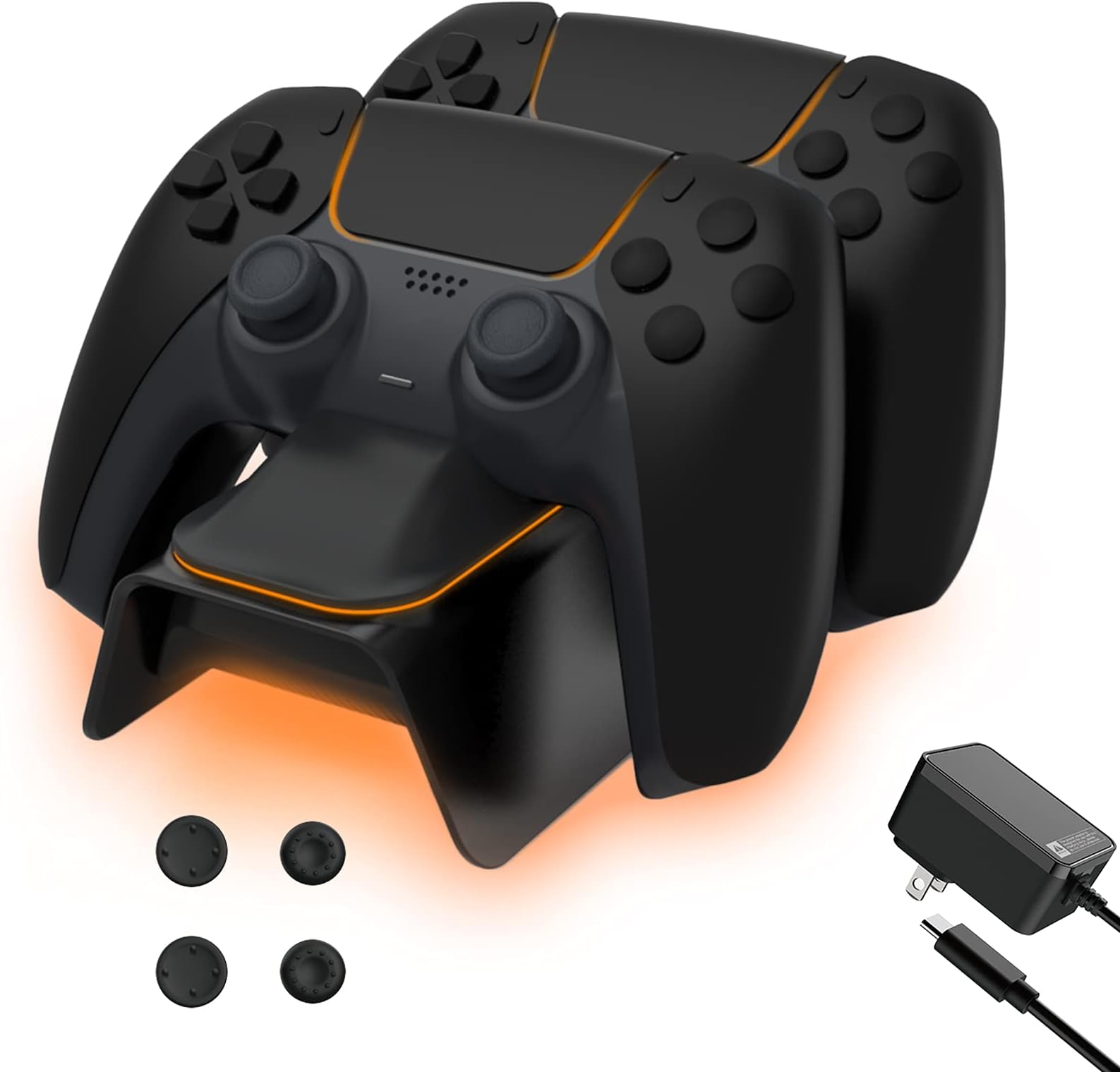 Amazon.com: NexiGo Enhanced PS5 Controller Charger with Thumb Grip Kit ...